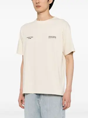 Gcds Slogan-print Cotton T-shirt