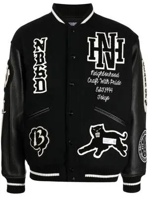 NEIGHBORHOOD Logo-patch Varsity Jacket