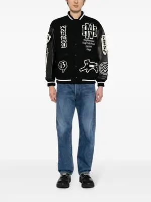 NEIGHBORHOOD Logo-patch Varsity Jacket