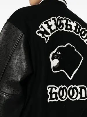 NEIGHBORHOOD Logo-patch Varsity Jacket