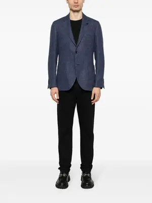 LARDINI Single-breasted Blazer - Blue