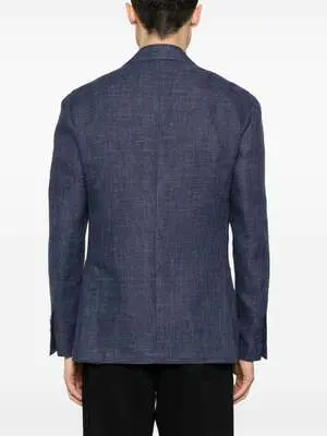 LARDINI Single-breasted Blazer - Blue