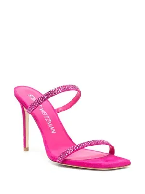 STUART WEITZMAN Aleena Royale Suede Sandals - Pink