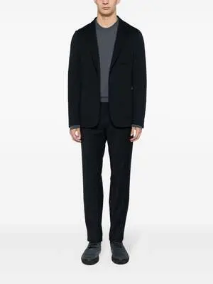 Brioni Fine-knit Wool Jumper - Blue