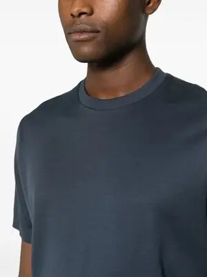 Herno Logo-plaque Knitted T-shirt - Blue