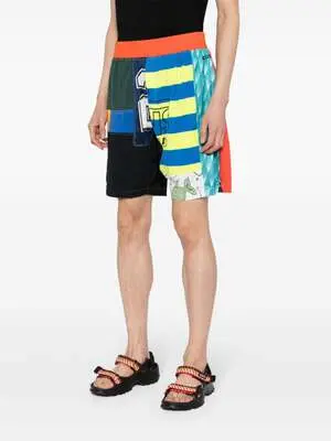 Amen Patchwork Track Shorts