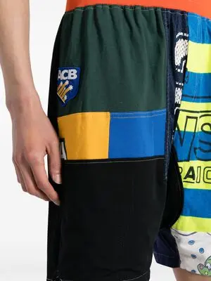 Amen Patchwork Track Shorts
