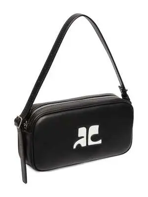 COURREGES Reedition Leather Bag - Black
