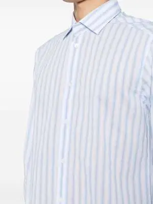 Barena Venezia Striped Poplin Shirt - White