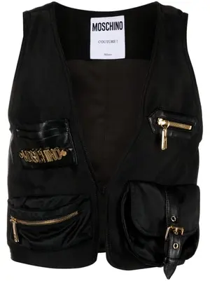 Moschino Zip Up Vests For Women