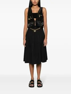 Moschino Lettering Logo-plaque Satin Gillet
