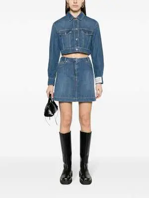 Moschino A-line Denim Miniskirt