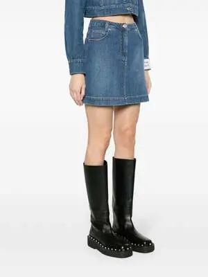 Moschino A-line Denim Miniskirt