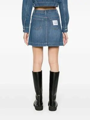 Moschino A-line Denim Miniskirt
