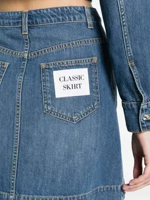 Moschino A-line Denim Miniskirt