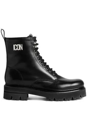 Dsquared2 Icon Plaque Combat Boots