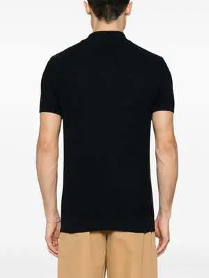 A.p.c. Jay Open-knit Polo Shirt - Blue