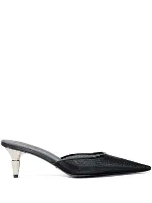 Proenza Schouler Spike 60mm Leather Mules - Black