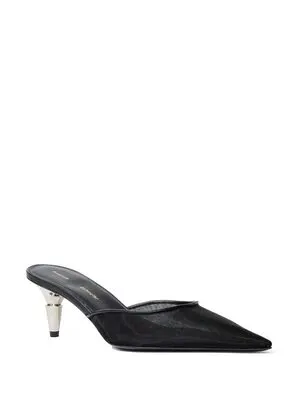 Proenza Schouler Spike 60mm Leather Mules - Black