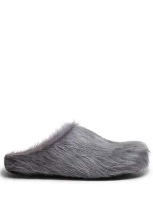 Marni Fussbet Calf-hair Slippers - Grey