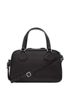 COURREGES Re-edition Leather Bowling Bag - Black