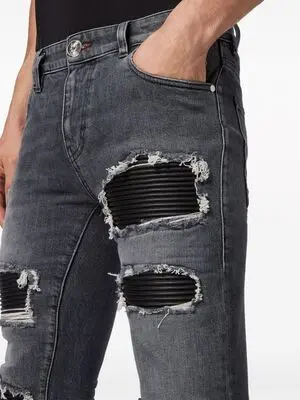 Philipp Plein Rock Star Slim-cut Jeans - Black