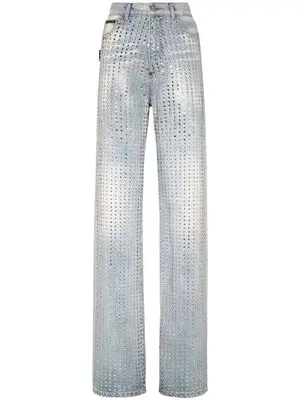 Philipp Plein Pinstriped Bottoms For Women