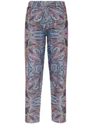Philipp Plein Crystal Circus Cropped Jeans