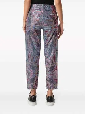 Philipp Plein Crystal Circus Cropped Jeans