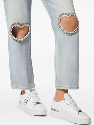 Philipp Plein Heart-patch Straight Jeans