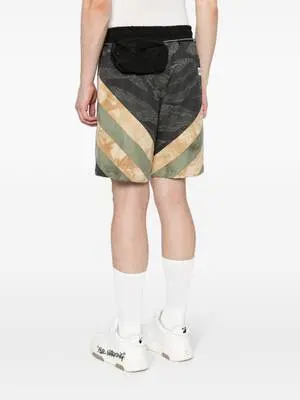 MOSTLY HEARD RARELY SEEN Graphic Print Track Shorts - Multicolour