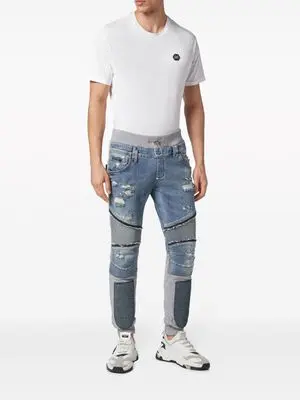Philipp Plein Skull & Bones Tapered Jeans