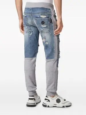 Philipp Plein Skull & Bones Tapered Jeans