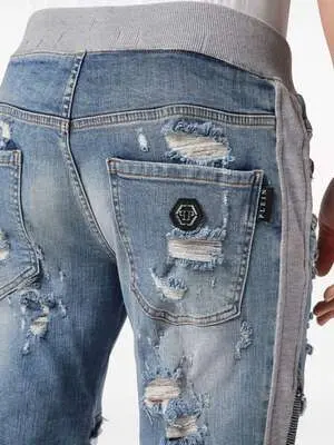 Philipp Plein Skull & Bones Tapered Jeans