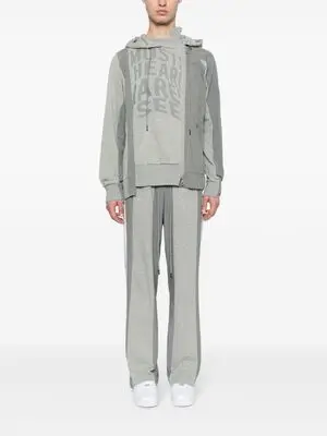 MOSTLY HEARD RARELY SEEN Logo-print Hoodie - Grey
