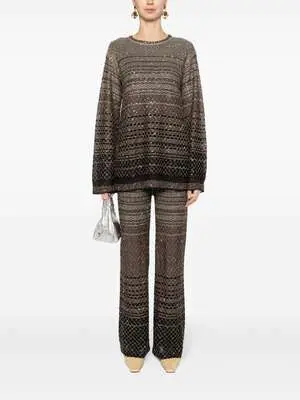 Missoni Sequin-embellished Straight-leg Trousers