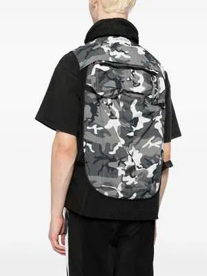 MOSTLY HEARD RARELY SEEN Camouflage-print Layered Gilet