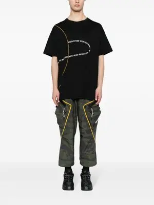 MOSTLY HEARD RARELY SEEN Logo-print Cotton T-shirt - Black