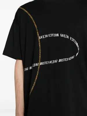 MOSTLY HEARD RARELY SEEN Logo-print Cotton T-shirt - Black