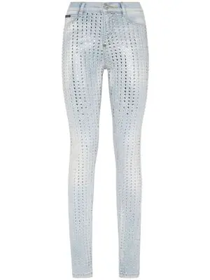 Philipp Plein Button Detailed Jeans For Women