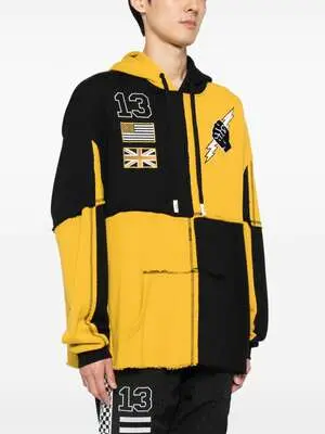 HACULLA. Handful Panelled Hoodie - Orange