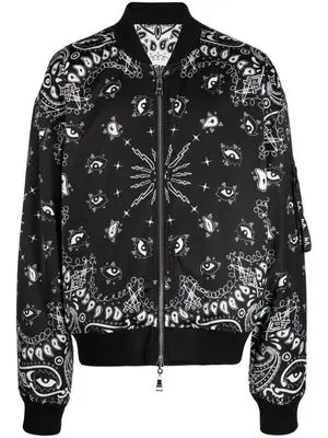 HACULLA. Paisley-print Reversible Bomber Jacket