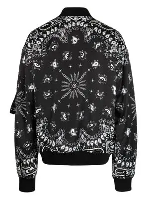 HACULLA. Paisley-print Reversible Bomber Jacket