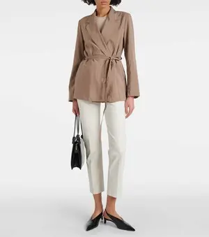 JOSEPH Mayet Silk-blend Twill Blazer