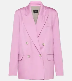 JOSEPH Jaden Double-breasted Blazer - Pink