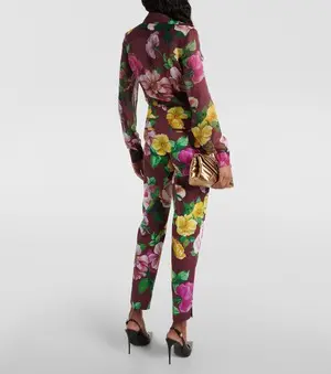 Dolce & Gabbana Floral Cotton-blend Pants