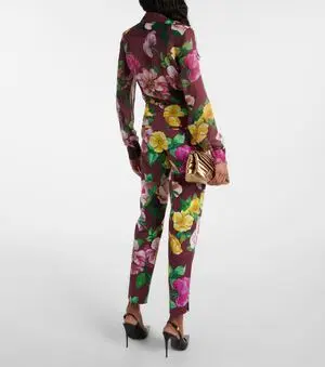 Dolce & Gabbana Floral Cotton-blend Pants