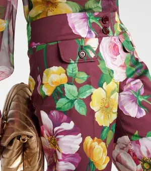 Dolce & Gabbana Floral Cotton-blend Pants