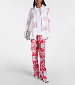 Dries Van Noten Printed Wide-leg Silk Pants - Multicoloured
