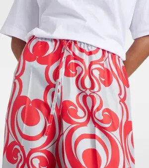 Dries Van Noten Printed Wide-leg Silk Pants - Multicoloured